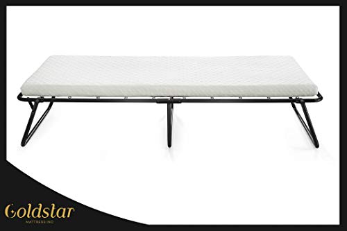 Guest Folding Bed Cot - with Memory Foam Mattress Compact, Portable & Lightweight Folding Bed Frame with Thick Memory Foam Mattress for Spare Bedroom & Office (31 inch)