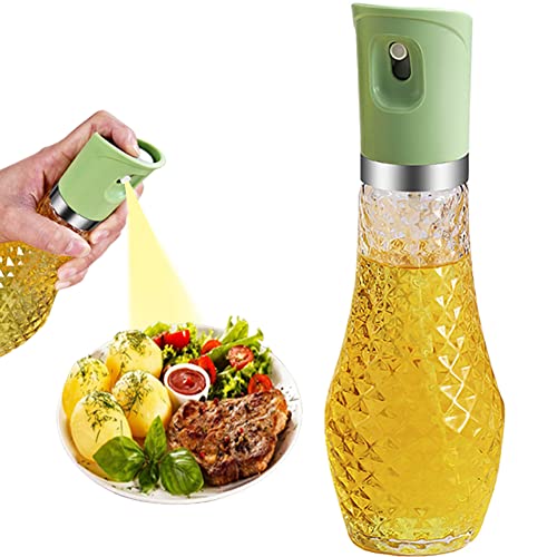 Olive Oil Sprayer for Cooking Oil Mister Spray Bottle for Air Fryer Cooking Oil Spritzer Kitchen Gadgets for Salad,Barbecue,Baking,Grill 260ml (Green)