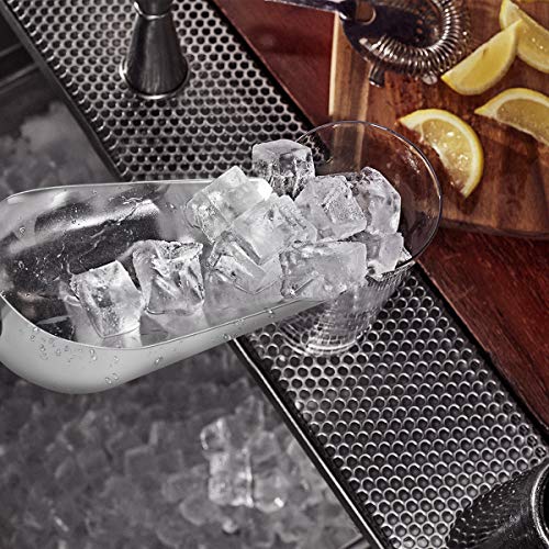 AIEVE Ice Scoop, 2 Pack Ice Scoop for Ice Maker, Metal Ice Scoop for Freezer Counter Top Ice Machine Maker Shovel Popcorn Scoop Kitchen Ice Scooper Ice Bucket Scoop for Kitchen Bar Wedding Party