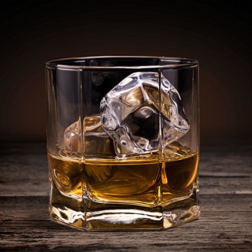 Ticent Large Ice-Cube-Tray Silicone Ice-Cube-Mold 2-Inch Ice Cubes for Whiskey and Cocktail, Pack of 2