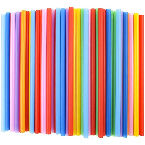 Tomnk 120 Pack Jumbo Smoothie Straws, 10.3 Inch Straws Disposable Milkshake Straws Extra Long
