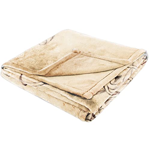 WARNER BROS Harry Potter Marauders Map Throw Blanket - Measures 50 x 70 inches - Fade Resistant Super Soft Fleece Bedding (Official Harry Potter Product)