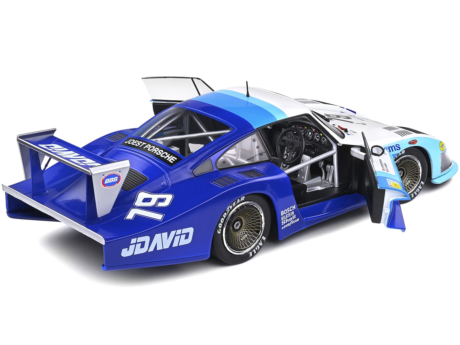 Porsche 935 Moby Dick RHD (Right Hand Drive) #79 John Fitzpatrick - David Hobbs 24H of Le Mans (1982) Competition Series 1/18 Diecast Model Car by Solido"""