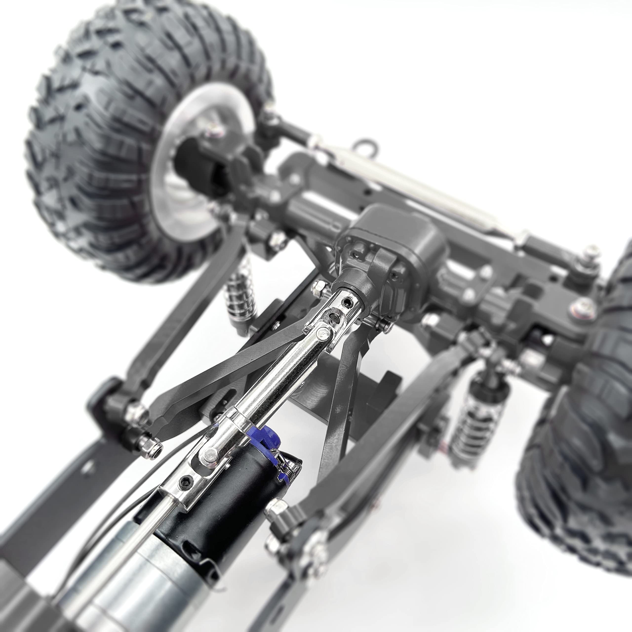 ShareGoo Metal RC Body Chassis Frame 1/12 4WD Frame Kit Compatible with 1/12 MN D90 D91 D96 MN98 MN99S RC Car (Black)