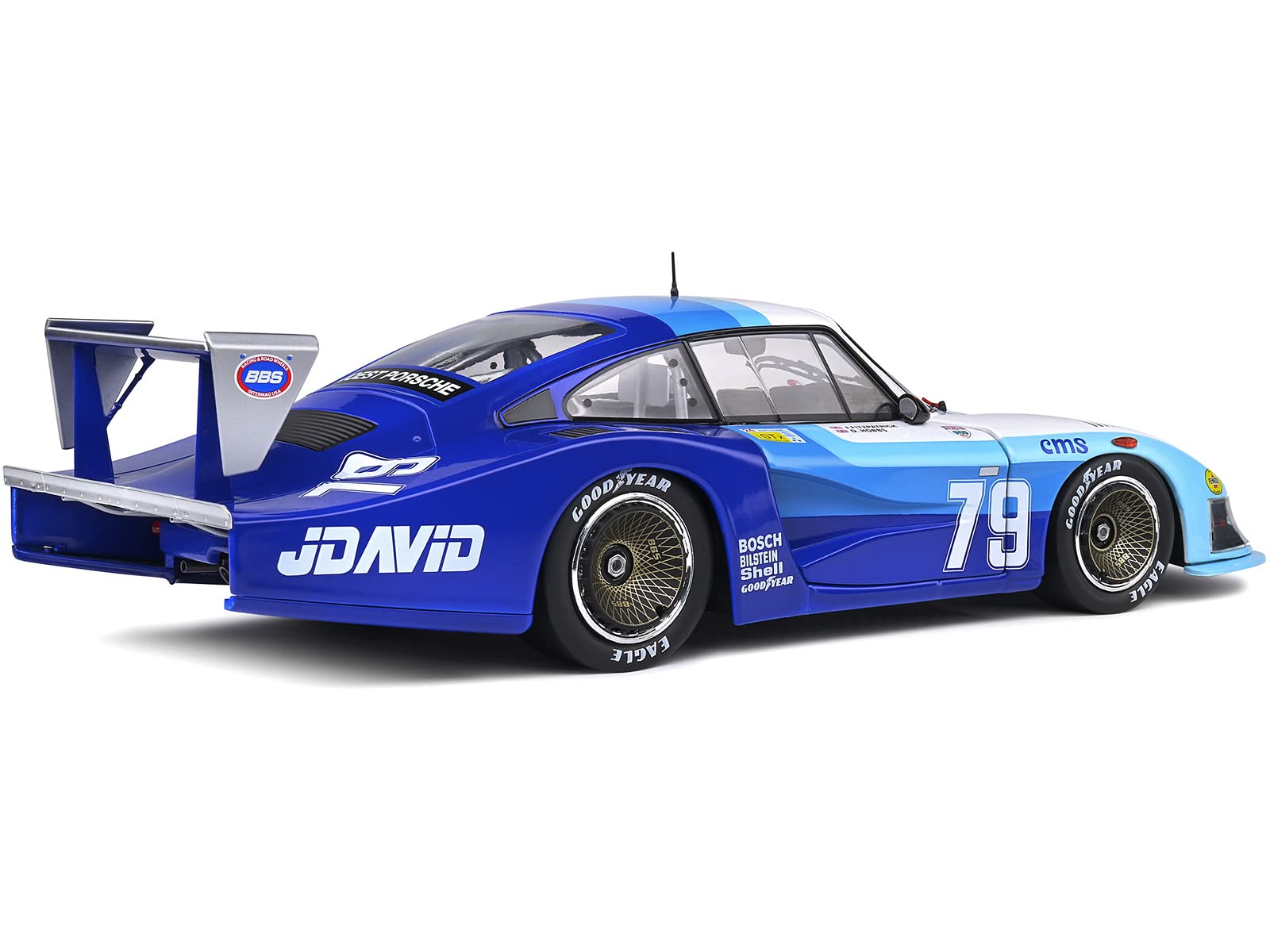 Porsche 935 Moby Dick RHD (Right Hand Drive) #79 John Fitzpatrick - David Hobbs 24H of Le Mans (1982) Competition Series 1/18 Diecast Model Car by Solido"""