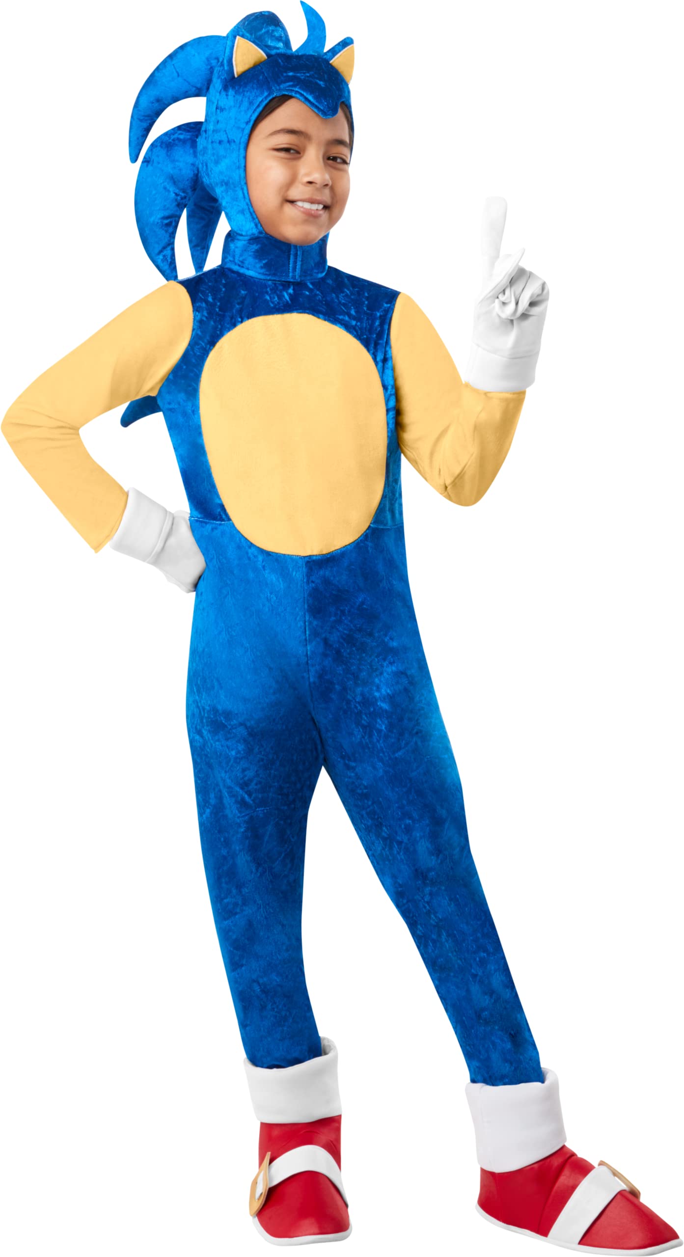 Rubies Child's Sonic Deluxe Costume for Themed Parties and Halloween, As Shown, Medium