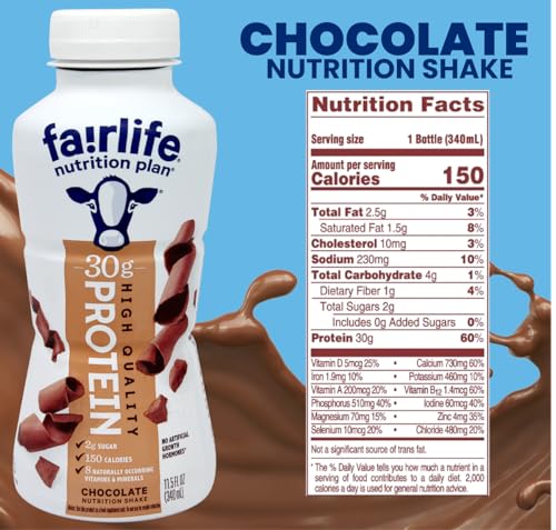 Niro Assortment | Fairlife Protein Shakes, Pack Of 8 - Chocolate Fairlife Shake And Fairlife Vanilla Protein Shake Variety, 11.5 Oz Each - Premium Fairlife Protein Shake With Beverage Sleeve
