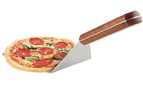 8β Extra-Large Sturdy Stainless Steel Spatula with Strong Wooden Handle β Professional Food Flipper Scraper for Grilling, Cooking, Baking Cakes & Cookies for Your Home Kitchen and Restaurants