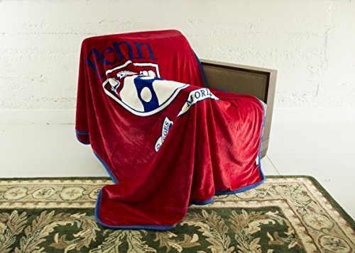 Dormitory 101 U Penn Premium Quality Plush Fleece Blanket - X Large 60"X80". Fits Queen or Twin XL Bedding. Great Gifts!