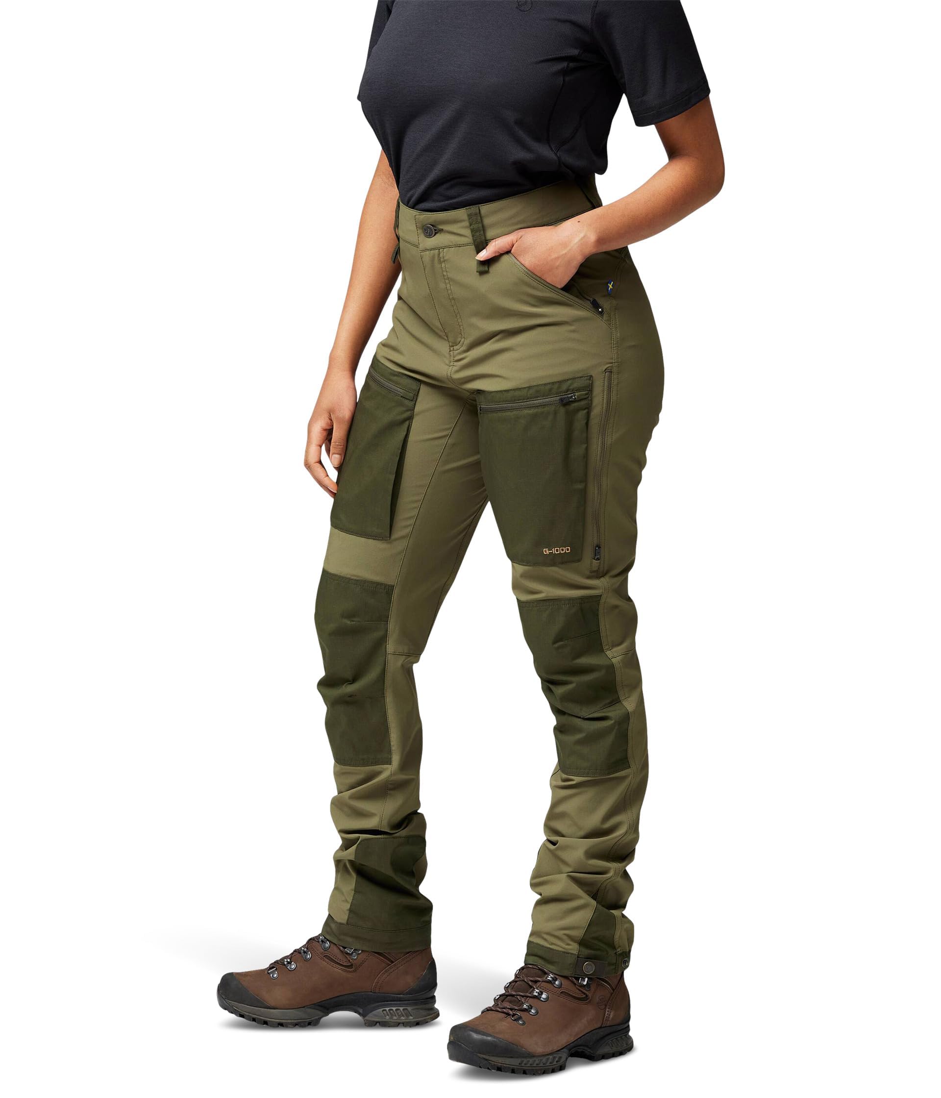 Fjallraven Keb Agile Trousers - Men's Laurel Green/Deep Forest 52 Regular