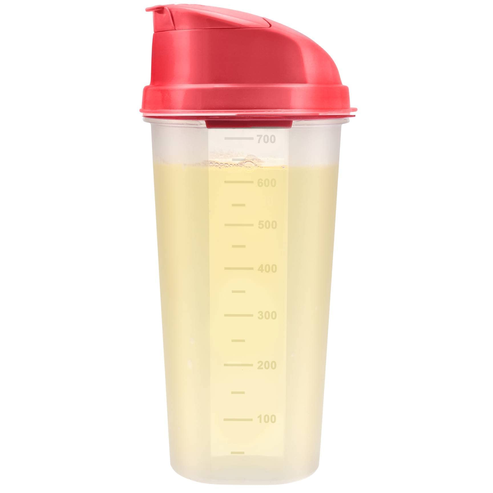 Plastic Olive Oil And Vinegar Dispenser Bottle For Kitchen Cooking With Spout Lid To Pour, Plastic Oil Cruet Container, Thigh Wide Mouth Easy Refill & Clean - BPA Free (25 OZ)
