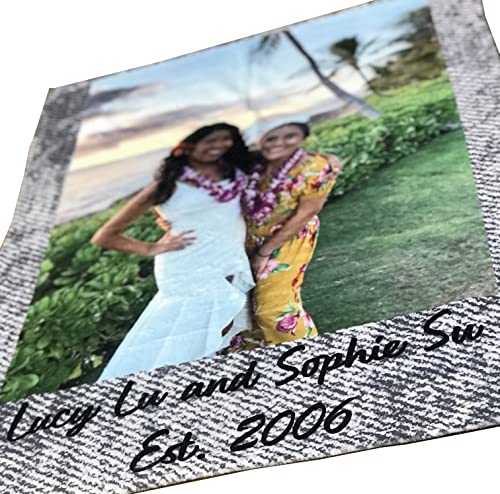 Customized Blankets with Photos β Personalized Photo Blankets for Family, Birthday, Anniversary β Soft Fleece Picture Collage Blanket (Best Dad Ever)