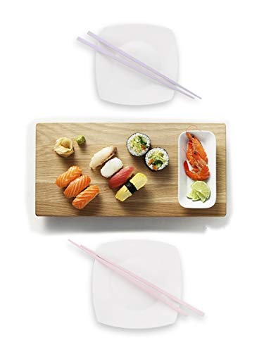 Hiware Reusable Fiberglass Chopsticks Dishwasher Safe, Lightweight, Multicolor - 5 Pairs Gift Set
