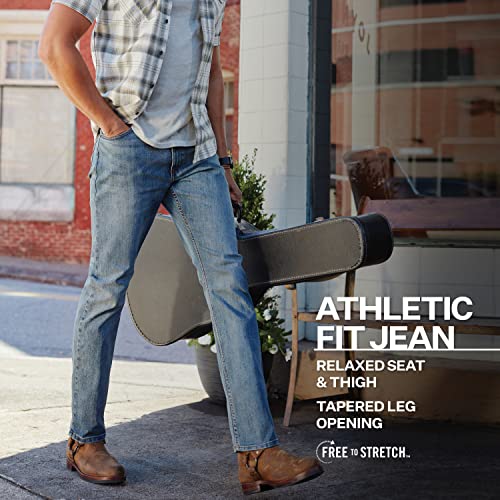 Wrangler mens Free-to-stretch Athletic Fit Jeans, Wyatt, 42W x 30L US