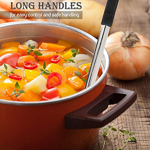 Portion Control Serving Spoons, Set of 8 For, Weight Loss Bariatric Diet, Gastric Sleeve, Bariatric Surgery Must Haves, Serving Utensils, 4 Solid and 4 Perforated 2 oz, 4 oz, 6 oz and 8 oz