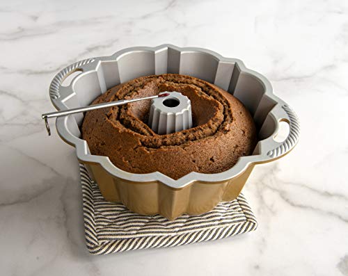 Nordic Ware Bundt Reusable Cake Thermometer, Silver