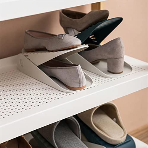 KNFUT Shoe Slots, 1 Pieces of Space-Saving Cupboard Closet Stand Shoe Storage Rack Durable Adjustable Shoe Storage Box Footwear Support (Color : 04)
