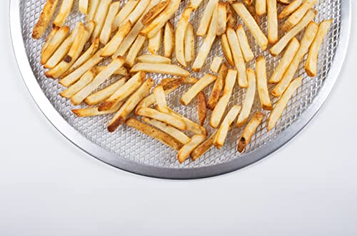 Norjac Pizza Baking Screen, 14 Inch, 2 Pack, Seamless, Restaurant-Grade Aluminum.