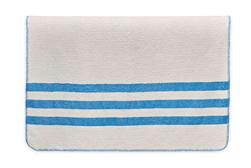 Arus Cotton Blend Soft Throw Blanket for Bed, Sofa, Couch Whisper Blue 50x67