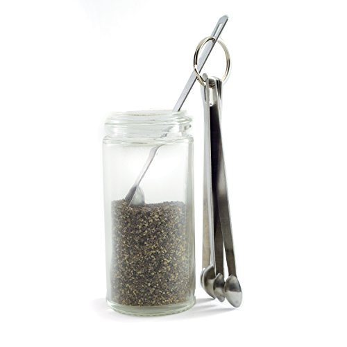 Norpro Mini Stainless Steel Measuring Spoons, Set of 5 (tad, dash, pinch, smidgen and drop)
