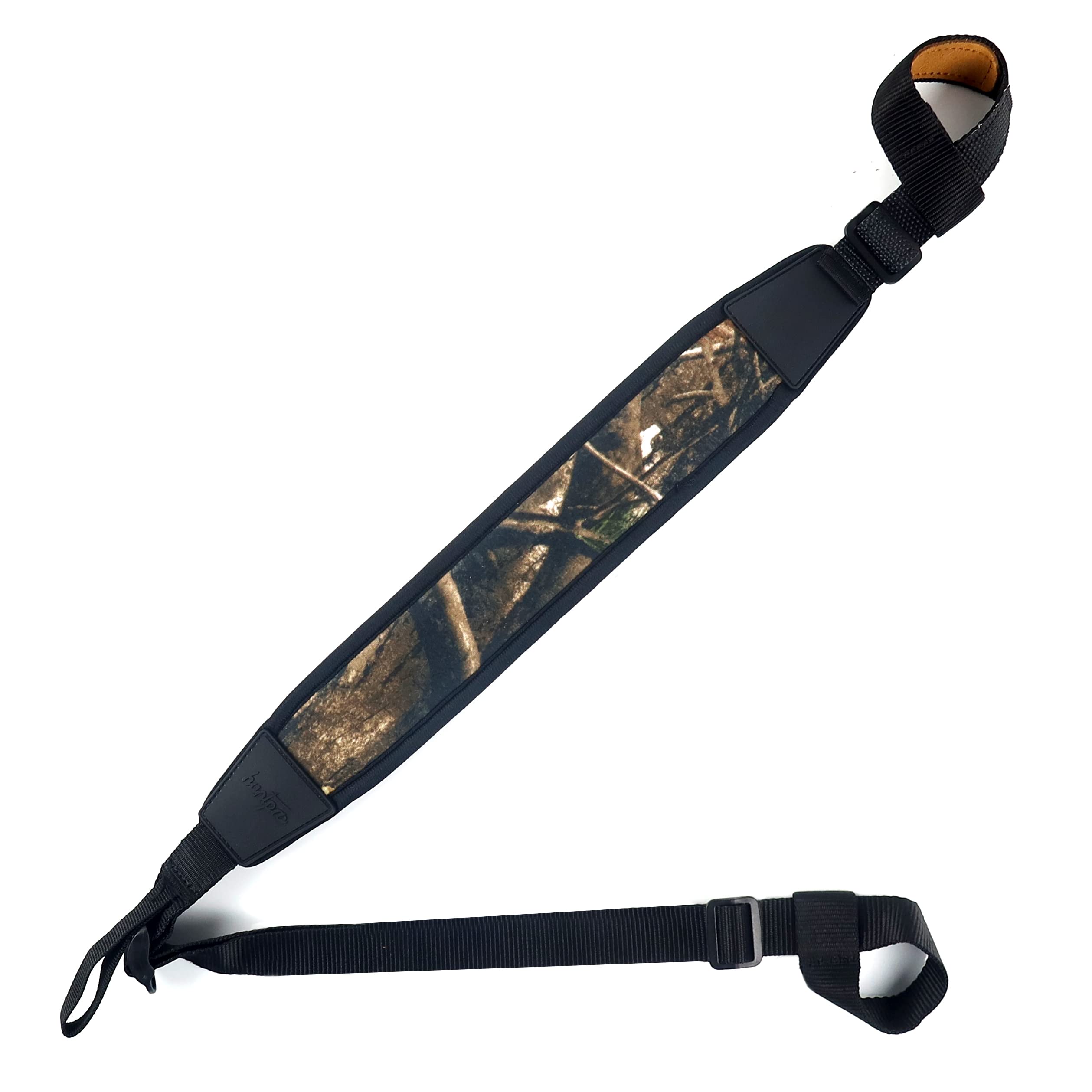 HUNTPAL 2 Point Non-Swivel No Drill Gun Sling for Shotgun Rifle, Neoprene Padded Hunting Sling 12/20 Gauge Shotgun Sling Shoulder Gun Strap with Thumb Hole