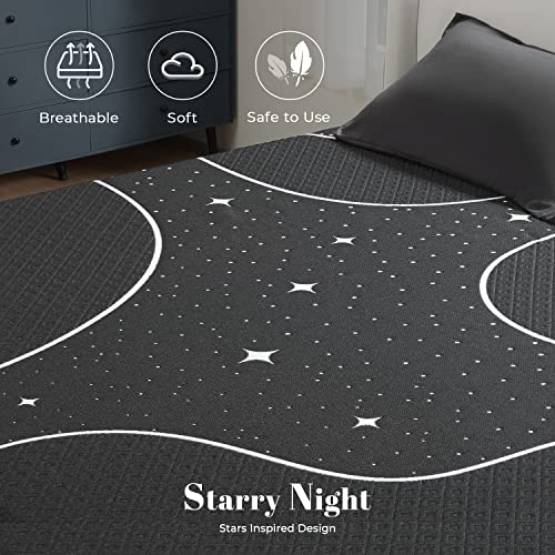 Sweetnight King Mattress, 12 Inch Gel Memory Foam Mattress in a Box, King Size Medium Firm Mattress for Motion Isolation & Pressure Relief, Gray, Starry Night
