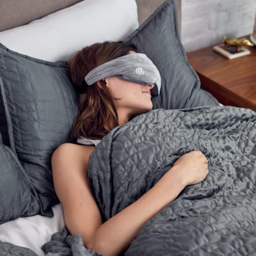 Gravity Blanket Weighted Sleep Mask, Better Sleep and Stress Reduction, Grey, 1 Pound, Made by Original Gravity Weighted Blanket