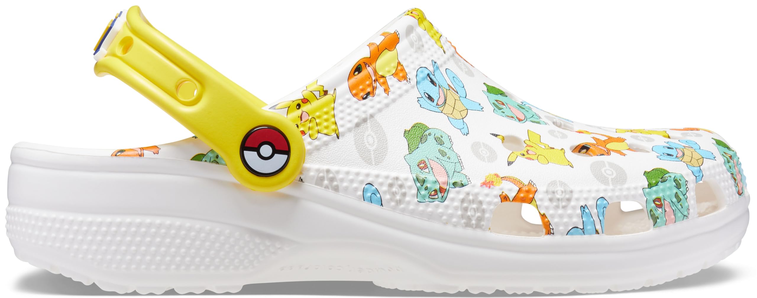 Crocs Unisex Classic Pikachu Clogs, Pokemon Shoes, 11 Women/9 Men White/Multi