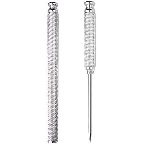 MUMIAO Ice Picks Aluminium Alloy Handle Stainless Steel Knife With Safety Cover Ice Tool Kitchen Tool for Restaurant Bar Home (Silver)