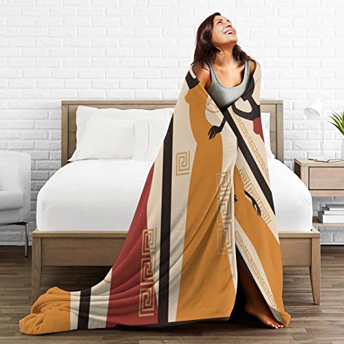Ouqiuwa Beautiful African Women Throw Blanket Plush Microfiber Flannel Fleece Blanket 60"x50" for Bed Sofa Couch Camping Travel