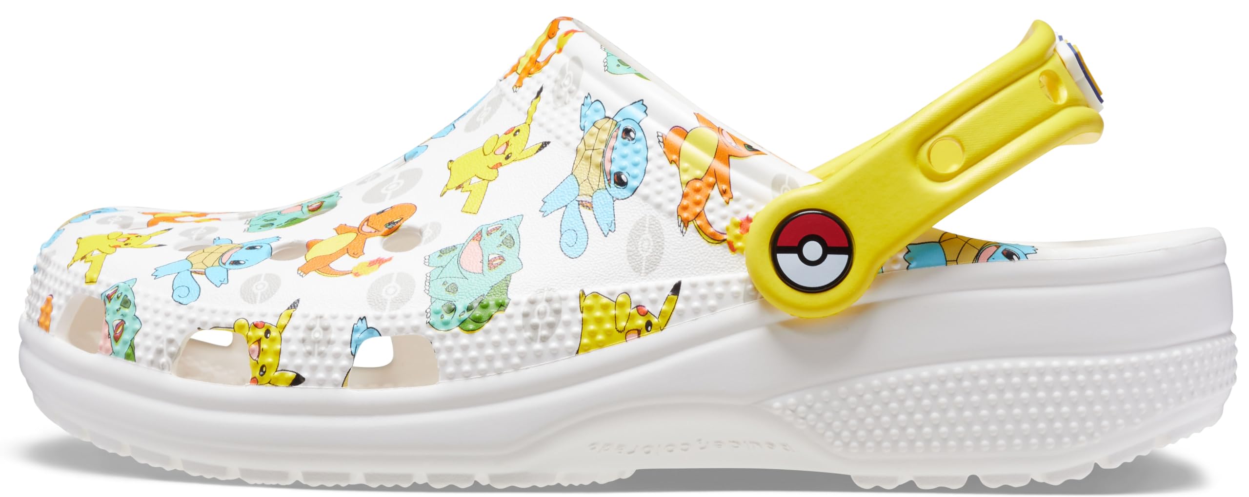 Crocs Unisex Classic Pikachu Clogs, Pokemon Shoes, 11 Women/9 Men White/Multi