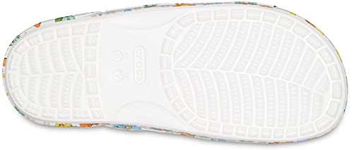 Crocs Unisex Classic Pikachu Sandals, Pokemon Shoes Slide, White/Multi, Numeric_8 US Men