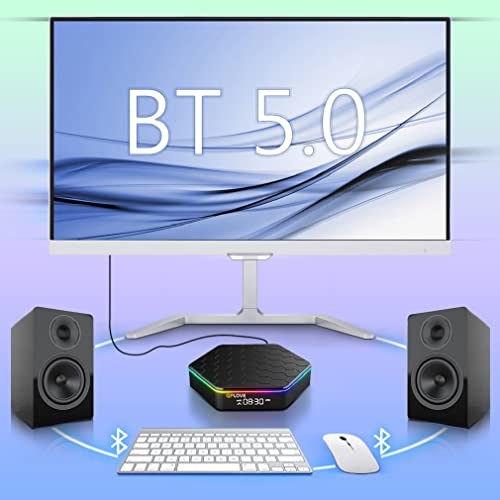 Android TV Box, 4GB RAM 32GB ROM QPLOVE Q18 Boxed TV Android H618 Quad Core Cortex-A53 CPU Mali-G31 GPU 2.4G/5G Dual Band WiFi6 BT5.0 6K 3D HDR10 H265 Smart TV Box