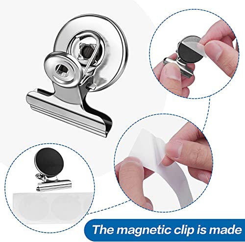 DIYMAG Fridge Magnet,Refrigerator Magnets,Magnetic Clips Heavy Duty for Refrigerator, Fridge Magnets,Strong Magnets for Fridge,Whiteboard,Office, Locker,Classroom(Silver, 20PCS)