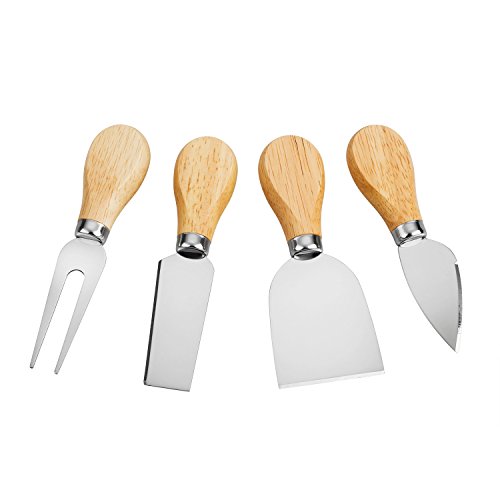 YXChome 4 Cheese Knives Set-Mini Knife, Butter Knife & Fork