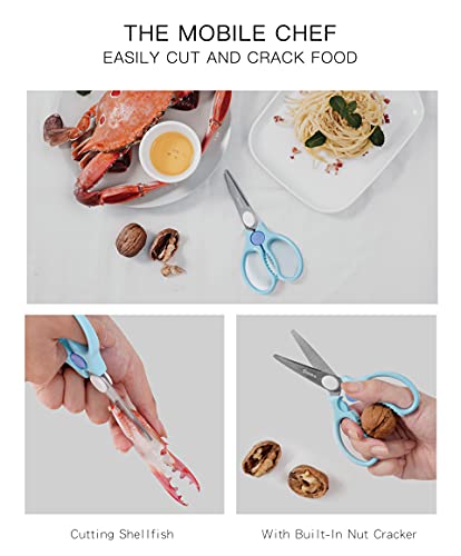 Simba Premium Portable Safety Food Scissors (Blue)