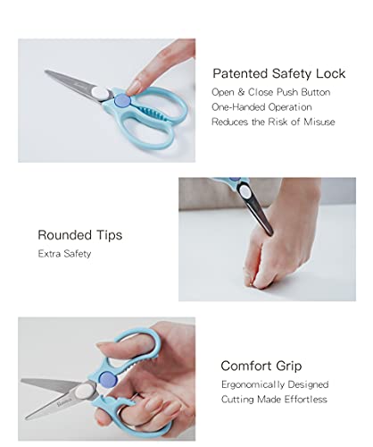 Simba Premium Portable Safety Food Scissors (Blue)