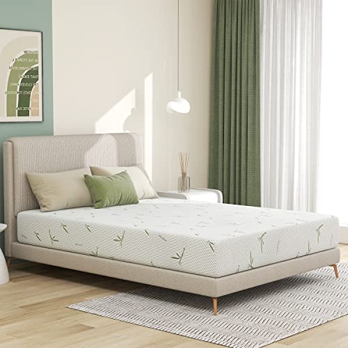 wOod-it Queen Mattresses, Memory Foam Mattress Queen Size Bed in a Box Cooling Gel Medium Firm CertiPUR-US (10 Inch)