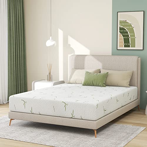wOod-it Queen Mattresses, Memory Foam Mattress Queen Size Bed in a Box Cooling Gel Medium Firm CertiPUR-US (10 Inch)