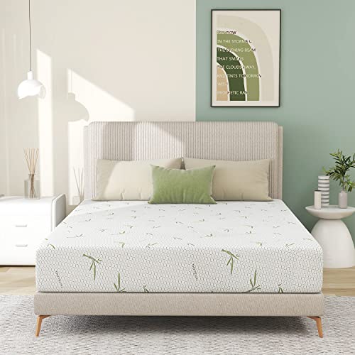 wOod-it Queen Mattresses, Memory Foam Mattress Queen Size Bed in a Box Cooling Gel Medium Firm CertiPUR-US (10 Inch)
