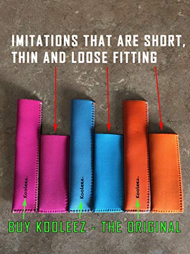 Kooleez - #1 THE ORIGINAL Neoprene FULL LENGTH Freezer Pop Sleeves Ice Pop Sleeves 8-Pack