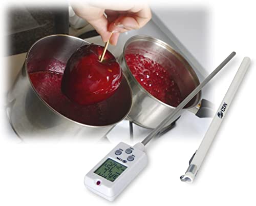 CDN DTC450 Digital Candy/Deep Fry/Pre-Programmed & Programmable Thermometer, White, 10.4"