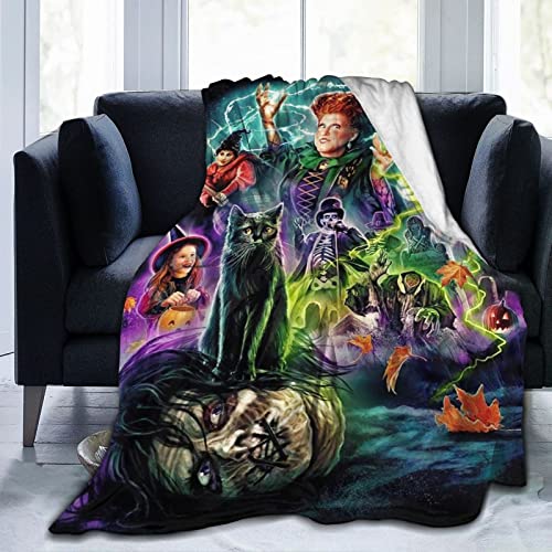 Niubai Halloween Blanket Cartoon Blanket Flannel Fleece Blanket Ultra Soft Lightweight Throw Blanket for Bed Couch Living Room 60''X50''