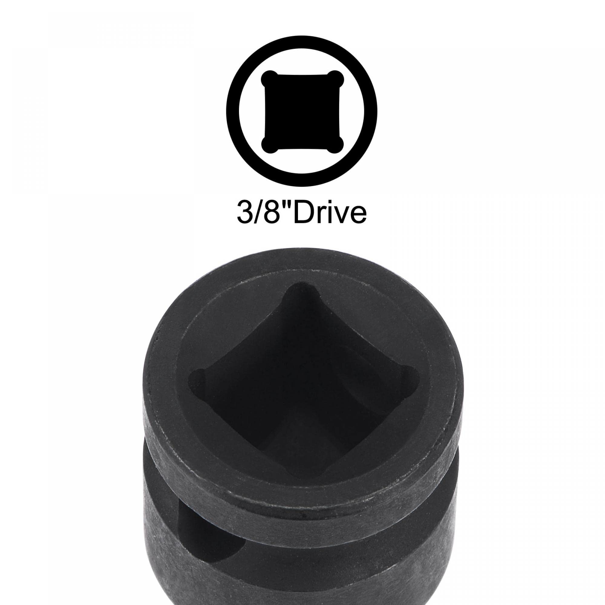 uxcell T25 Impact Torx Bit Socket, 3/8" Square Drive 60mm Length CR-MO Metric Sizes