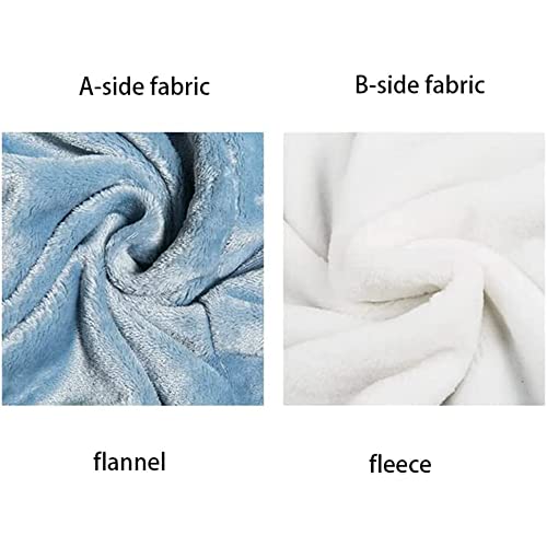 Shark Blanket, Shark Wearable Blanket Adult, Shark Blanket Super Soft Cozy Flannel Hoodie (Large(74.8 * 35.43IN))