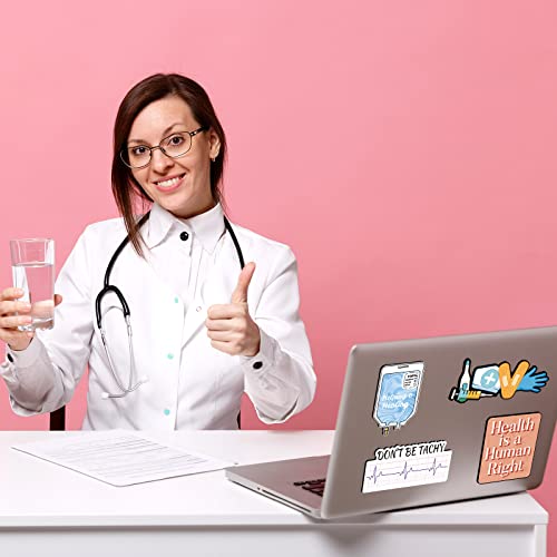 12 Pieces Nurse Refrigerator Magnets Nursing Magnetic Stickers Nursing Stickers Funny Nursing School Essentials Medical Nursing Student Stickers Magnetic Nurse Decal for Refrigerator Laptops Locker