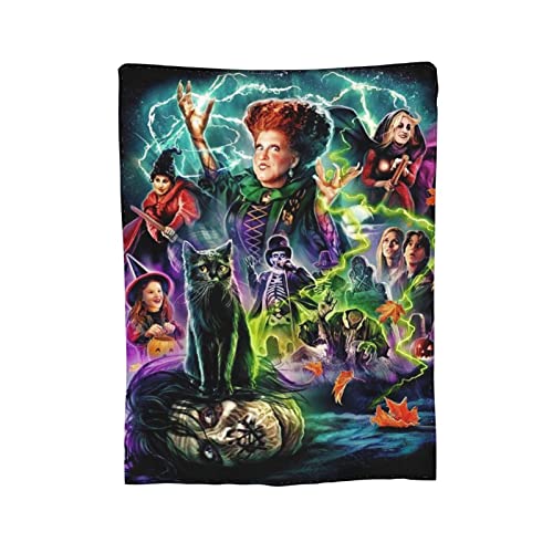 Niubai Halloween Blanket Cartoon Blanket Flannel Fleece Blanket Ultra Soft Lightweight Throw Blanket for Bed Couch Living Room 60''X50''