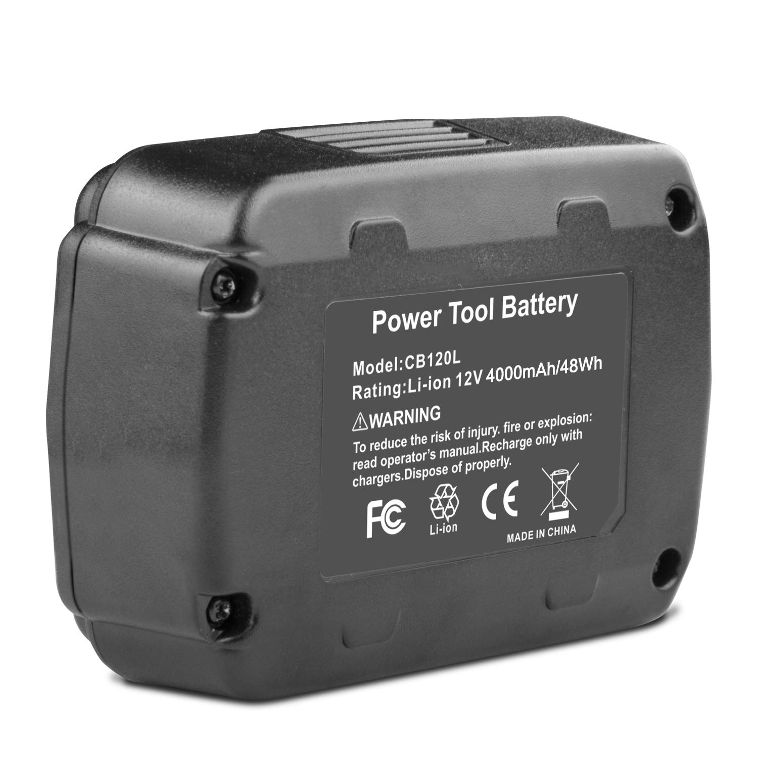 TREE.NB 2 Packs CB120L 12V 4000mAh Lithium Battery Replacement for 12V Ryobi CB120L BPL-1220 130503001 130503005 BS12CA BID-1201 CAH120LK CD100 BID-1201 Battery