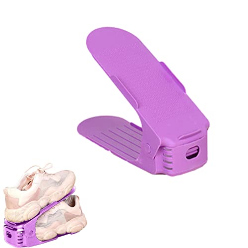 Shoe Slots, Adjustable Double Layer Storage Shoe Organizer Holder, Shoe Rack Holder 3-Level for Closet Organization Ruliyeefu