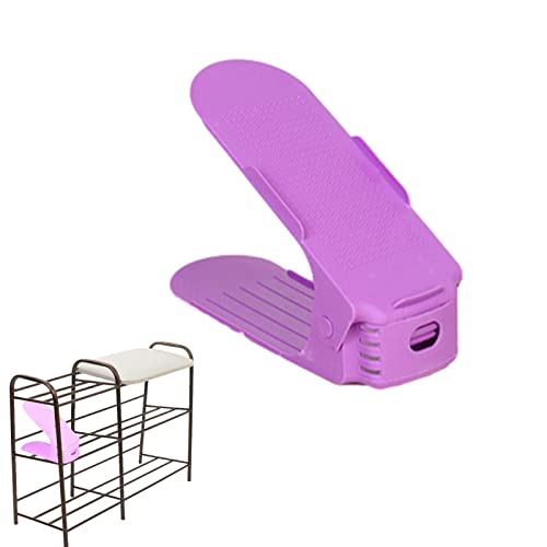 Shoe Slots, Adjustable Double Layer Storage Shoe Organizer Holder, Shoe Rack Holder 3-Level for Closet Organization Ruliyeefu